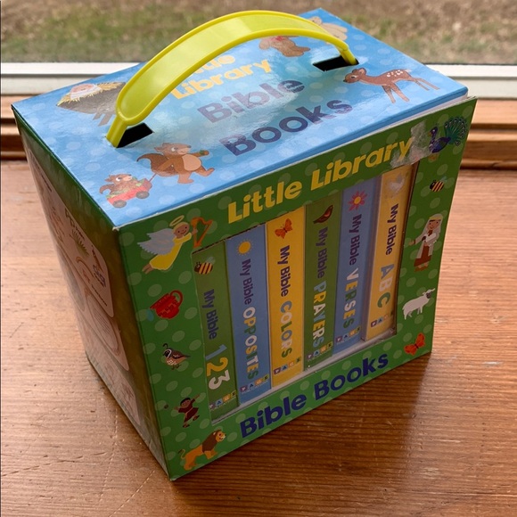 Toys | Little Library Bible Books Set With Yellow Handle | Poshmark